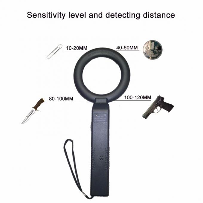 Circle Probe Hand Held Metal Detector Convenient Storage For Exhibition ...