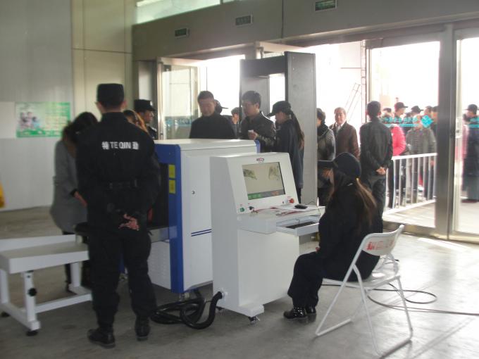 43 Mm Steel Penetrate Security Baggage Scanner For Subway / Metro / Railway