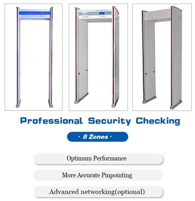 High Sensitivity Pass Through Metal Detector , Walk Through Security ...