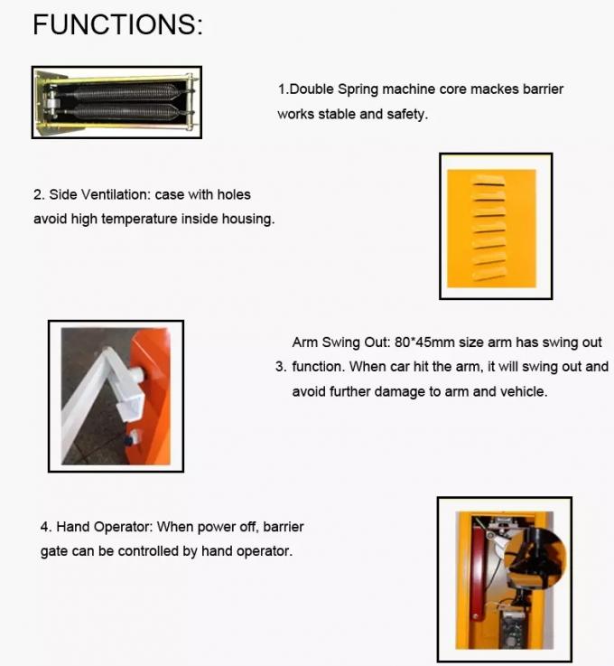 Wire Control Road Blocker 6M Telescopic Arm Road Barrier Boom Barrier ...