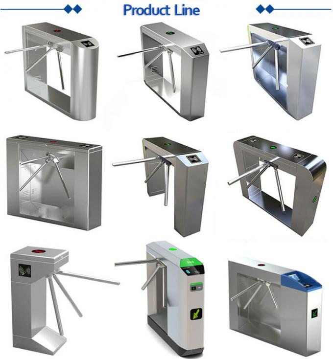 Tripod Turnstile 304 Stainless Steel Access Control Card And ...