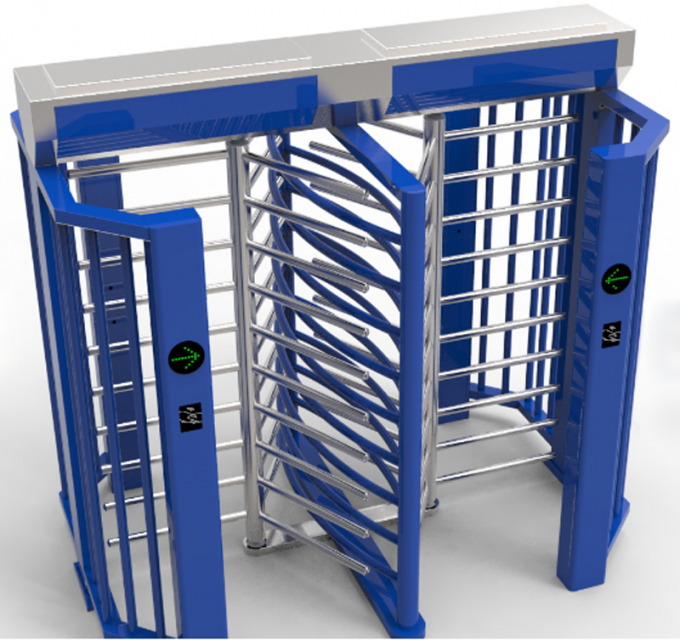 Stainless Steel Pedestrian Control Security Full Height Turnstile ...