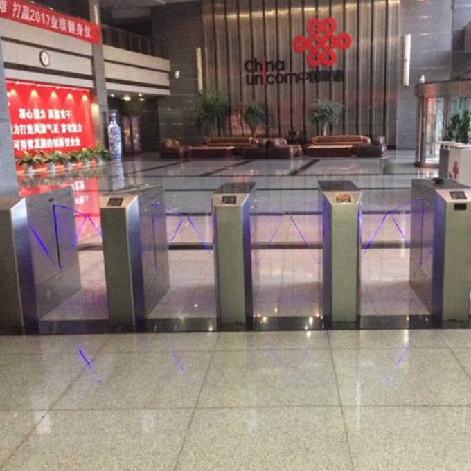 RFID Card Reader Access Control Flap Barrier Turnstile with Fashion ...