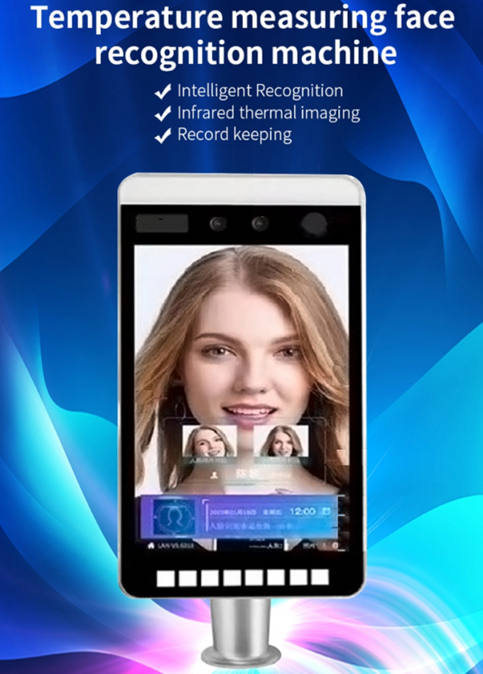 Binocular Face Recognition Walk Through Temperature Scanner Smart ...