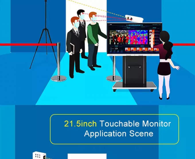 Non Contact Walk Through Temperature Scanner Human Body Temperature ...