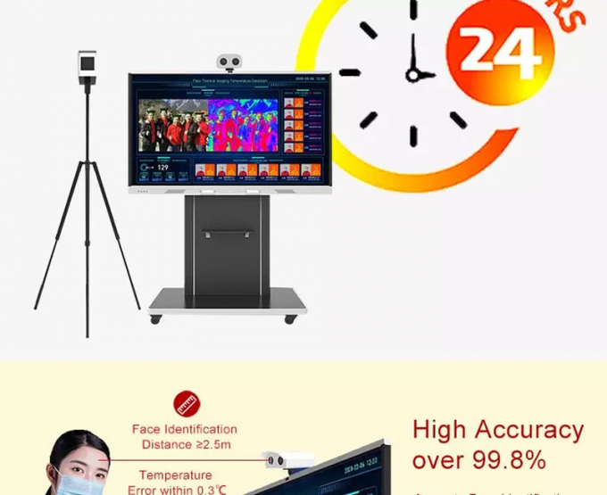 Non Contact Walk Through Temperature Scanner Human Body Temperature ...