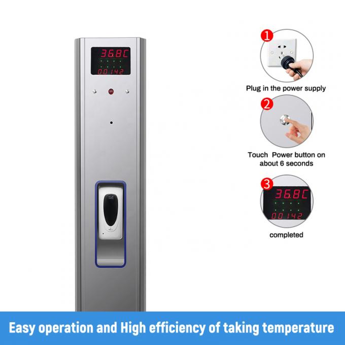 Hand Sanitizer Dispenser Floorstand Walk Through Temperature Scanner