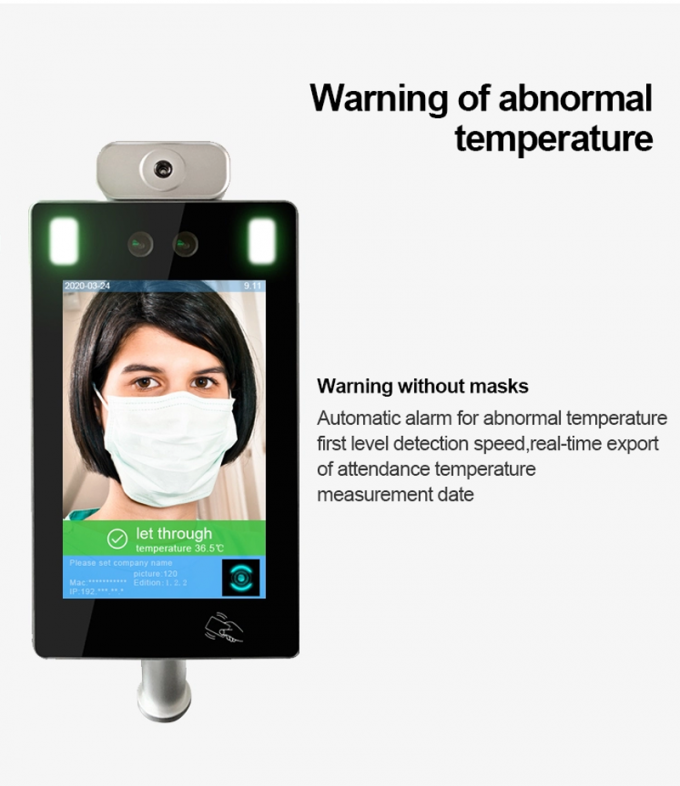 Digital Thermo Meter 200W Pixel Temperature Detection Terminal