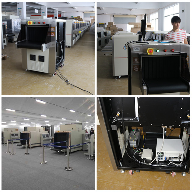 Double Vision Angles X Ray Baggage Scanner , Bag Scanning Machine With ...
